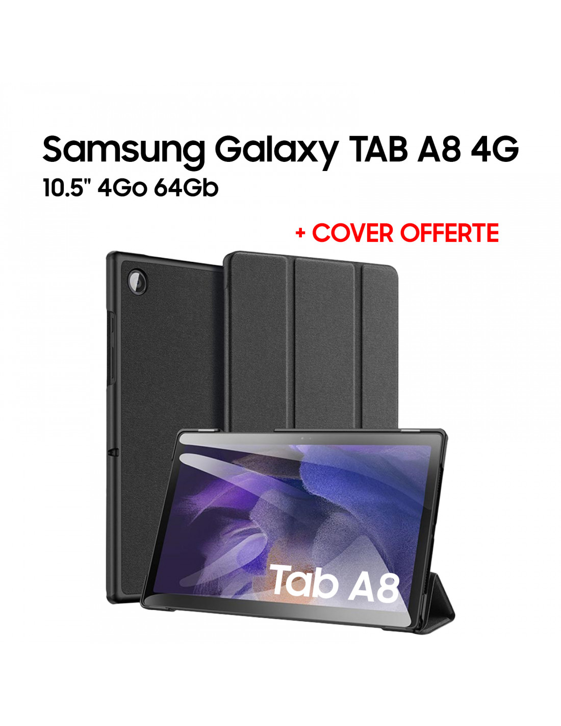 Tablette Android Samsung Galaxy Tab A8 4g 10 5 4go 64gb Anthracite